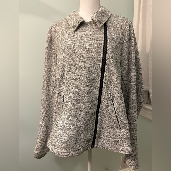 torrid | Jackets & Coats | Torrid Collared Full Zip Gray Jacket | Poshmark